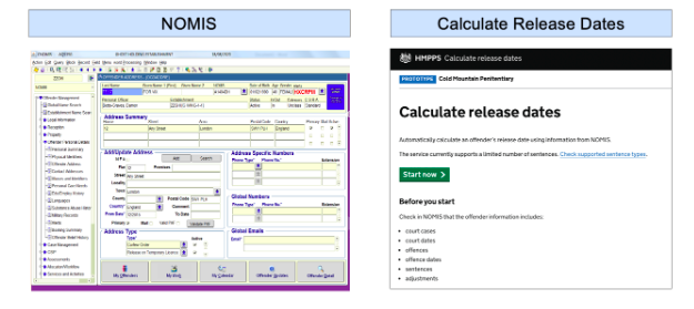 Calculate Release Dates – Justice Digital